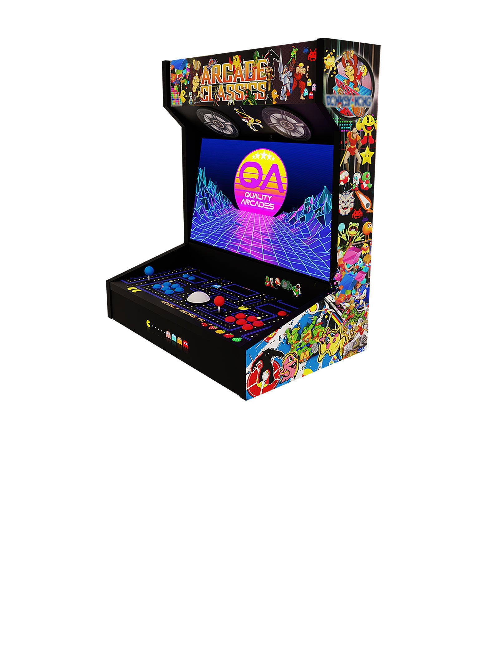 2 Player Wall Mount Arcade Machine (Full Wrap) - Order Online Today ...