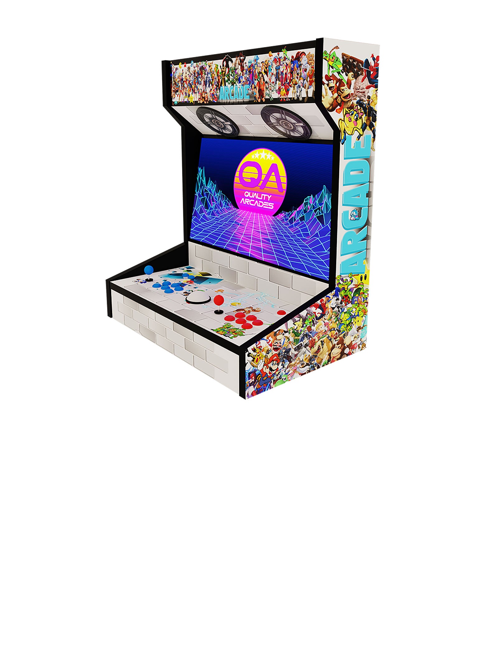 2 Player Wall Mount Arcade Machine (Full Wrap) - Order Online Today ...